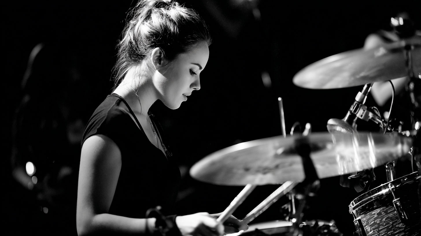 How do you blend live drums with electronic music?