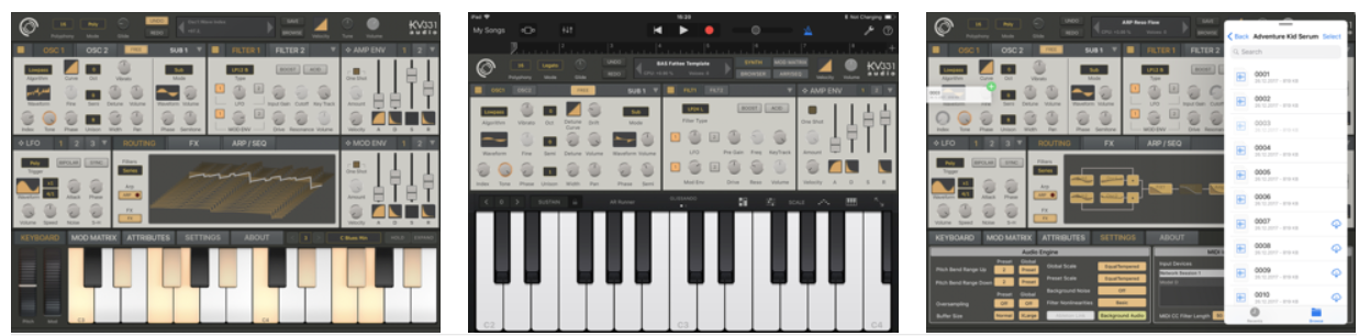 KV331 Audio's SynthMaster One synth app goes universal on iOS
