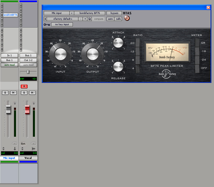 Q: "How do I emulate an outboard compressor in Pro Tools?"