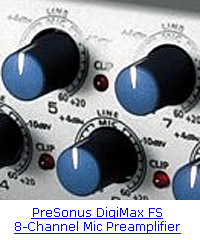 PreSonus DigiMax FS 8-channel mic preamp and A-D converter