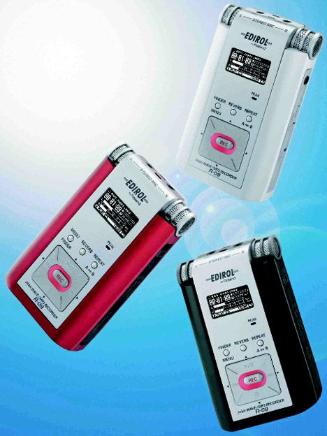 The award-winning EDIROL R-09: new colours and new accessories for the ...