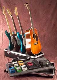 Gator's G-Gig-Box Provides Pedal Board and Guitar Stand in One
